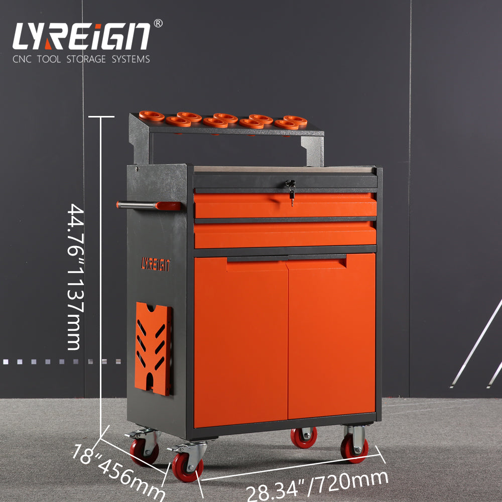 Heavy duty CNC tool cart for CAT40, BT40 tool holders and carts ...